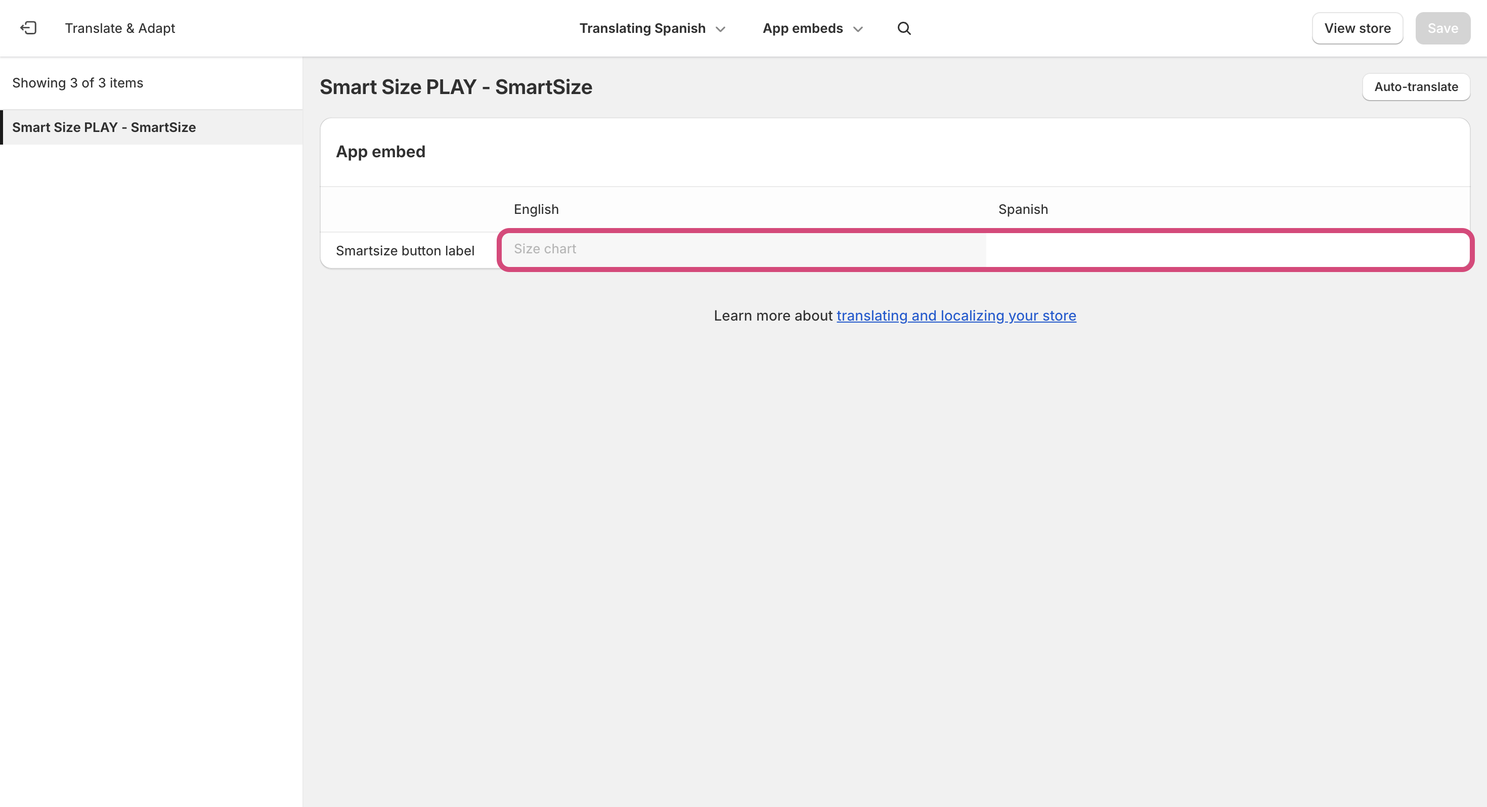 How can I translate my size chart button? – Help Center